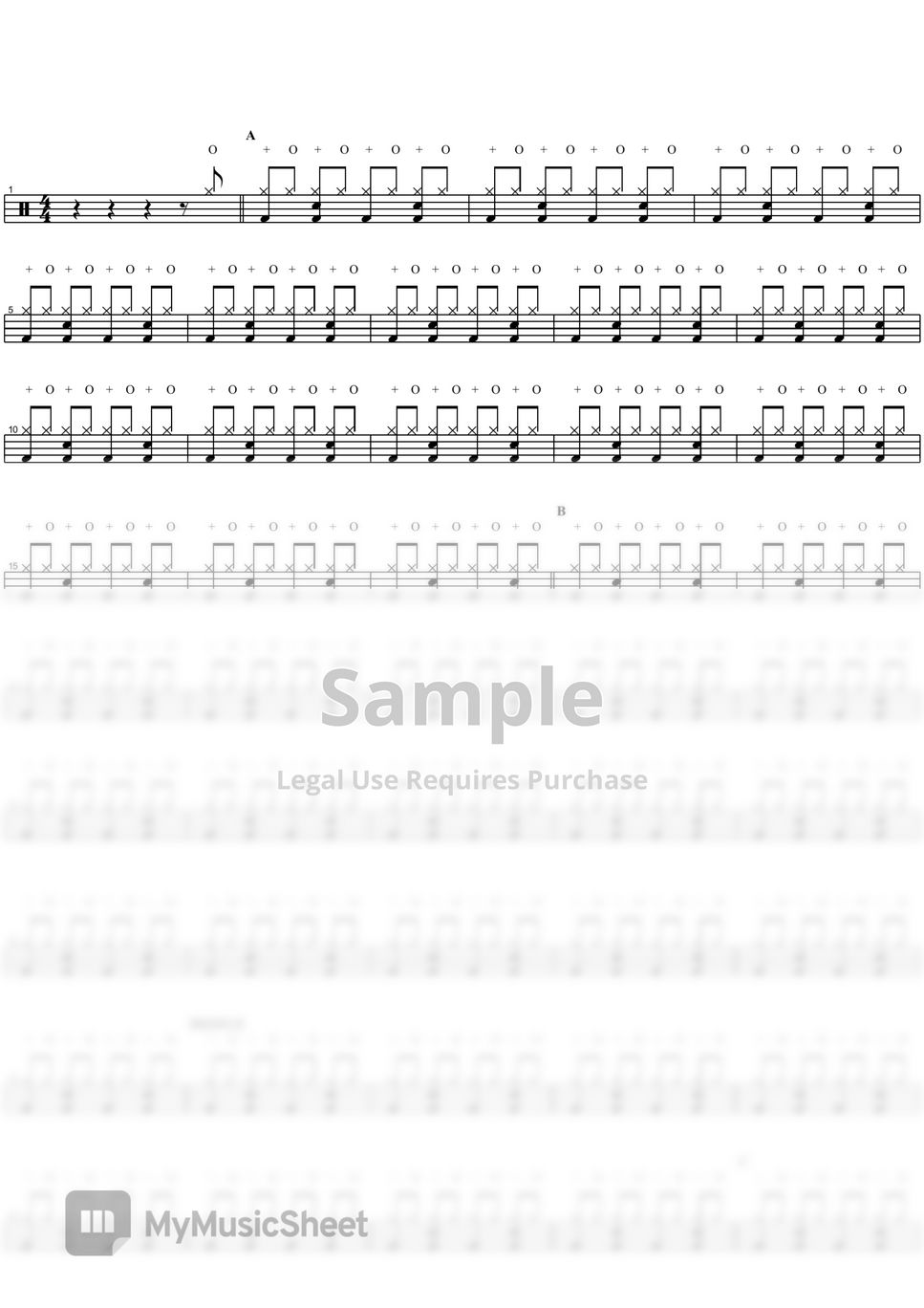 Rivers of babylon - boney m Sheet Music by COPYDRUM