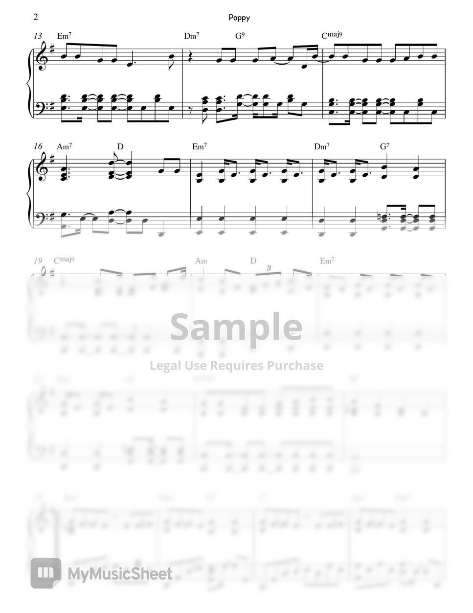 STAYC (스테이씨) - Poppy Sheet Music by Gloria L.