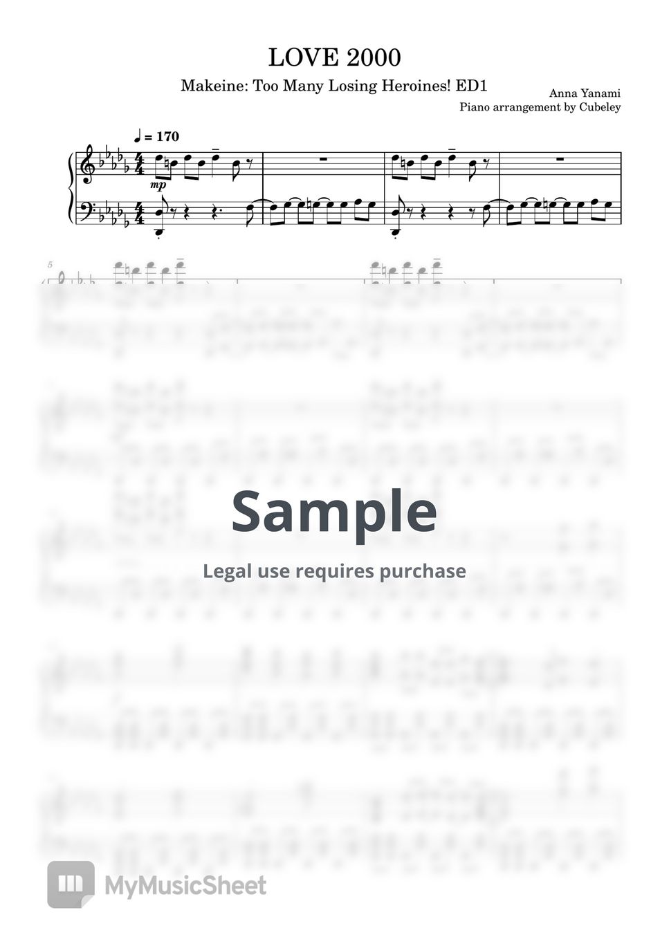 Hitomi - LOVE 2000 - Makeine: Too Many Losing Heroines! ED Sheets by Cubeley