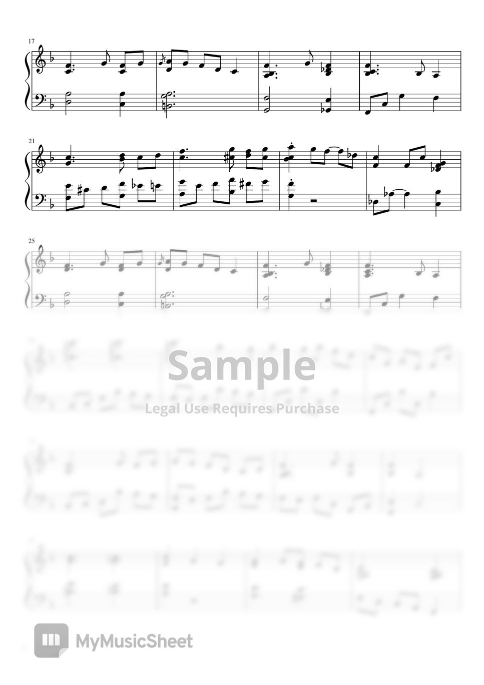 Korea Folk Song - Arirang (jazz ver.) Sheet Music by 헬로블루조이 hellobluejoy