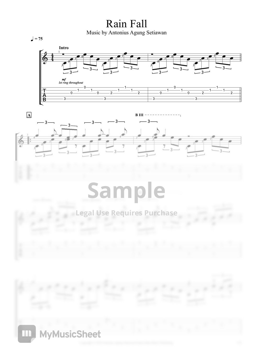 Antonius Agung Setiawan - Rain Fall Sheets