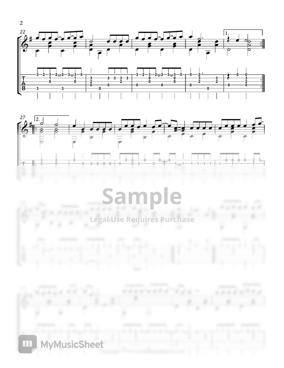 Luis Fonsi - Despacito Tab + 1staff by Mohammad Lameei