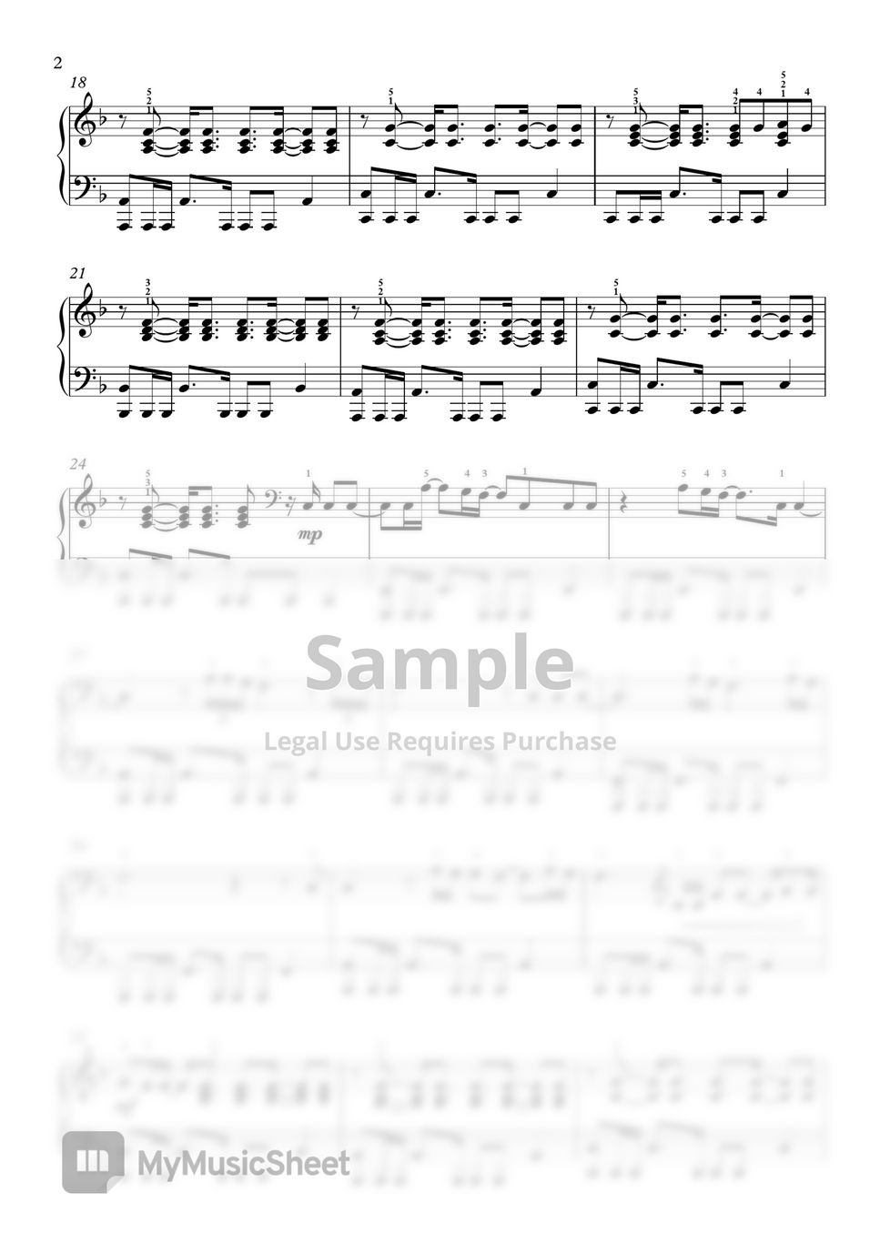 Bruce Springsteen - Streets of Philadelphia 악보 by Adelina Piano