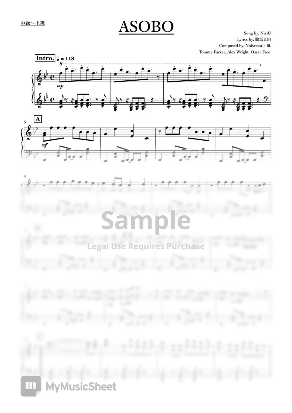 NiziU - ASOBO Sheets by ちゃんRINA。