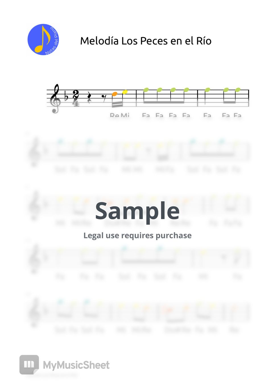 Los Peces en el Río (Villancico Navideño) Sheets by Rosalinda Colella