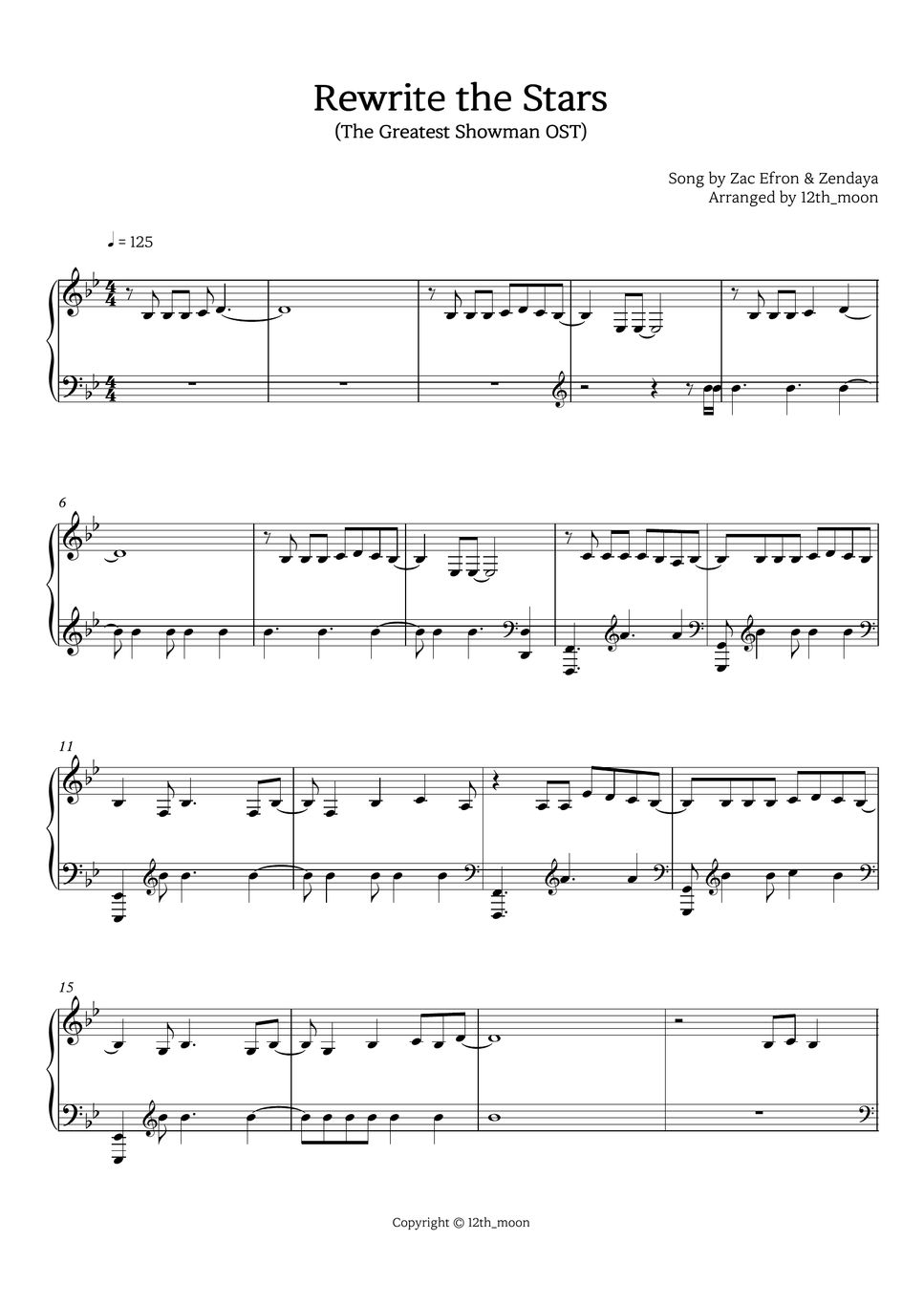 Zac Efron & Zendaya - Rewrite the Stars (from The Greatest Showman ...