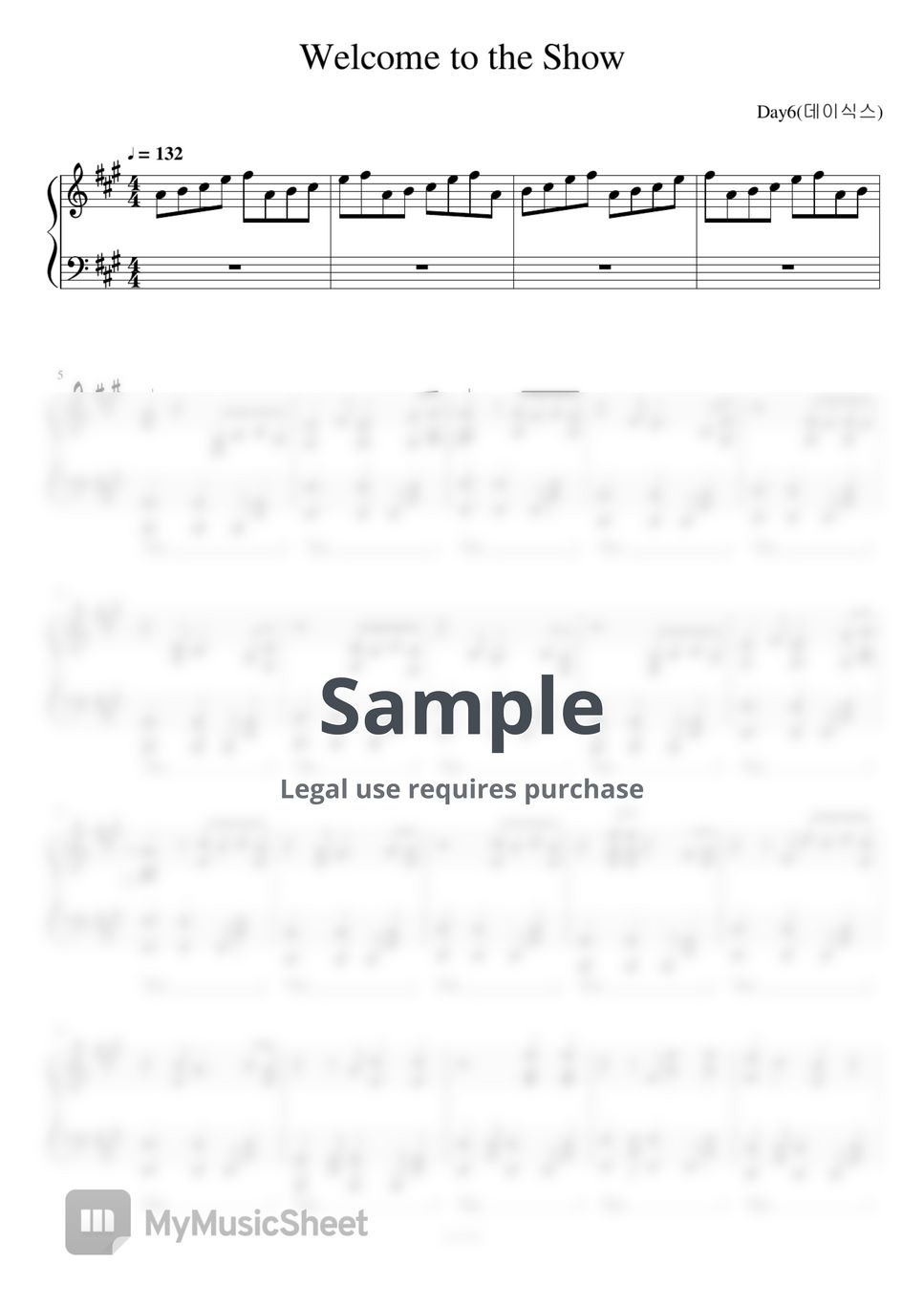 Day6 - Welcome to the Show Sheets by xovznn