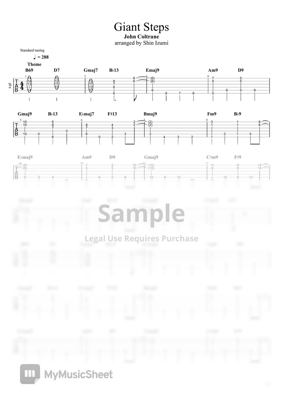 John Coltrane - Giant Steps แผ่น by Shin Izumi