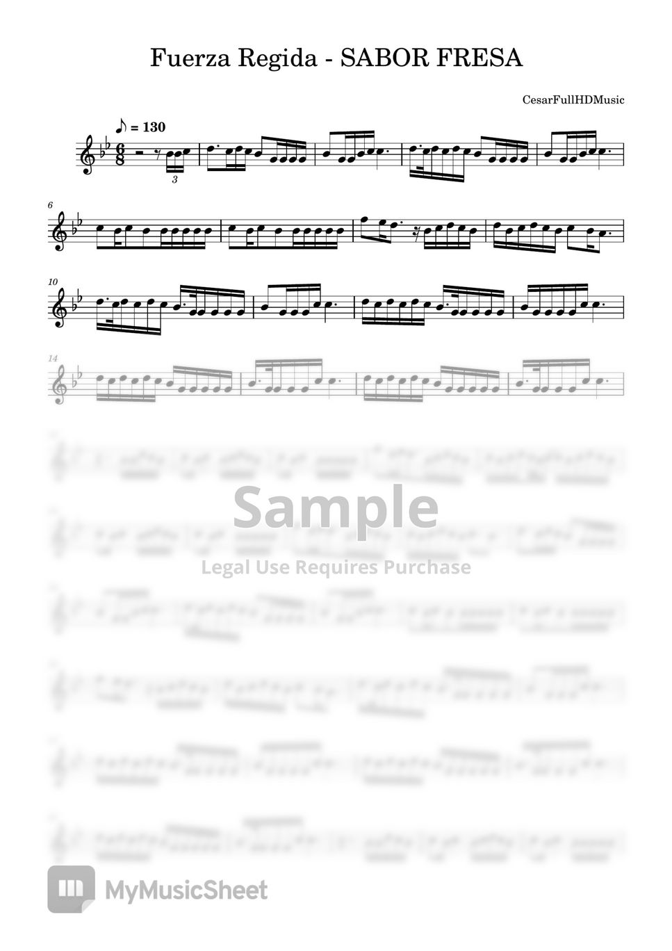 Fuerza Regida - SABOR FRESA Hoja