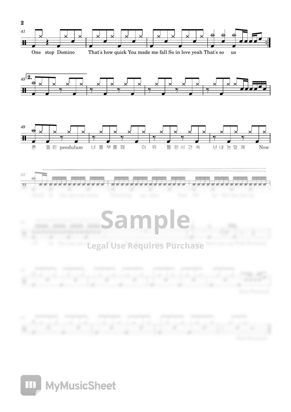 전소미 - Fast Forward Sheet Music by Magic Drum