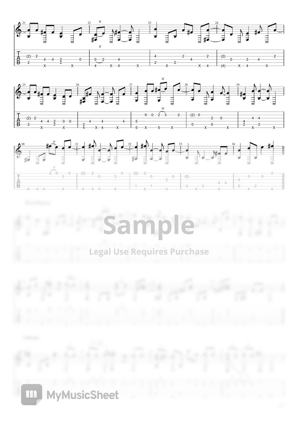 TOOBOE - Jouzai (From "Chainsaw Man ED 4") Sheet Music by Leon Alex