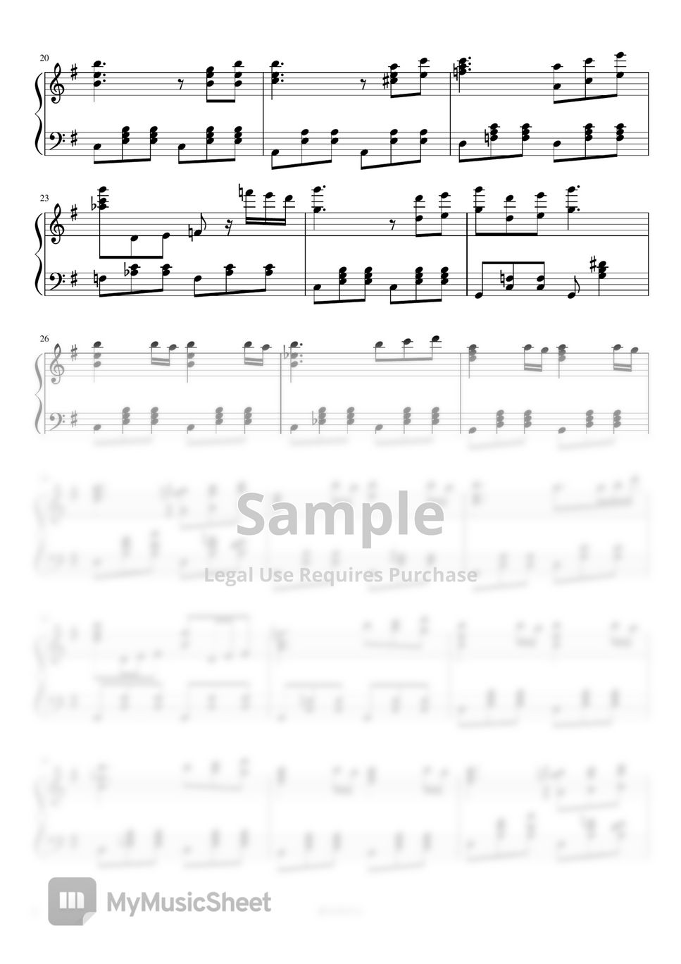 황진이 OST - 꽃날 (Flower day) (LEVEL 2) نوتة by SELAH PIANO