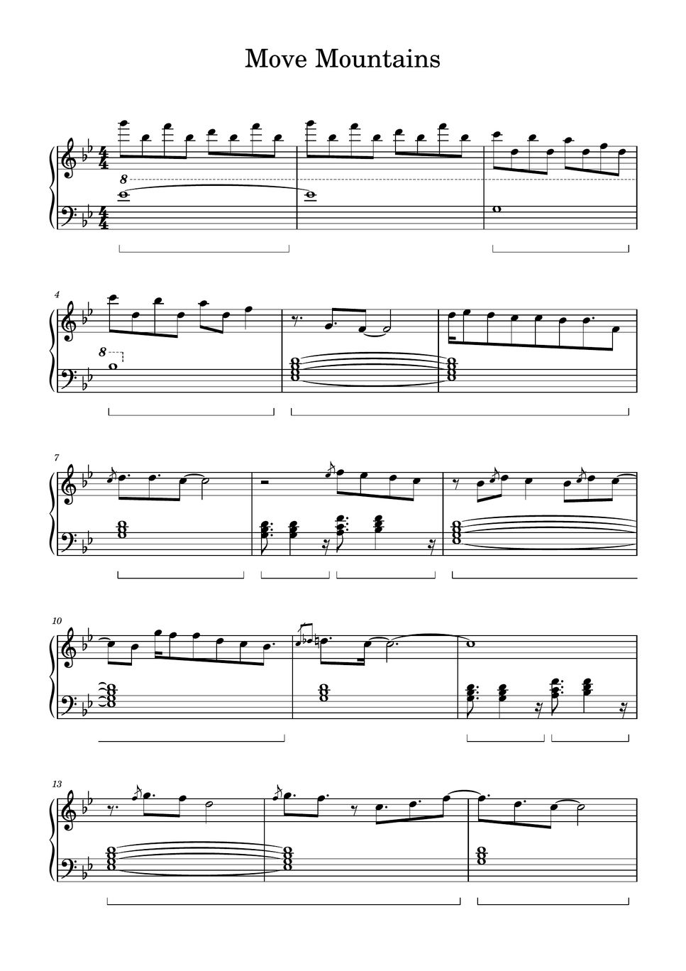 Alisa - Move Mountains (CAROLE & TUESDAY) Sheet by TTK