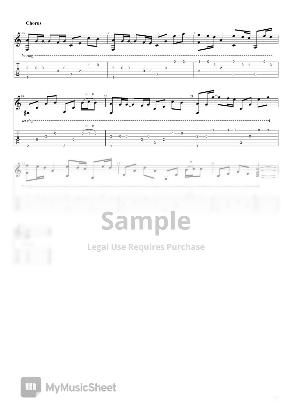 Westlife - My Love [Easy Guitar Fingerstyle For Beginner] Partitur by ...