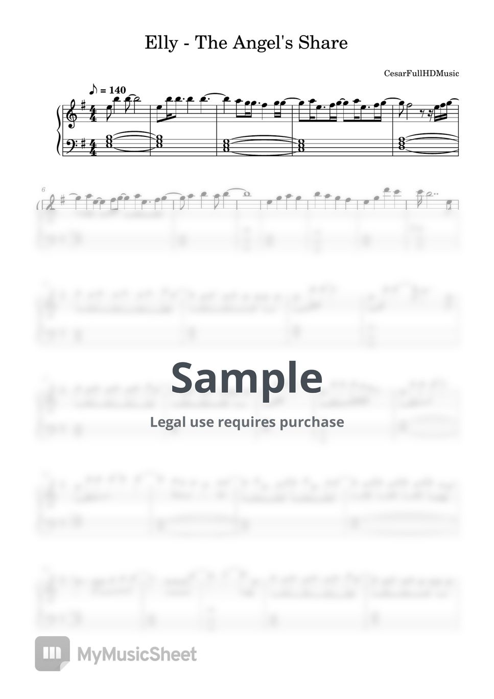 Elly - The Angel's Share Sheets