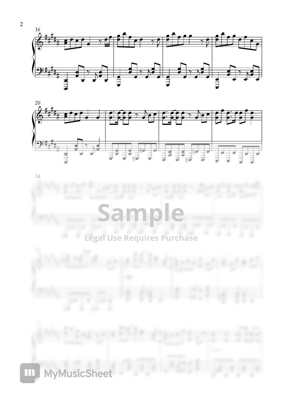 YOASOBI - アイドル (Idol) (Piano solo/TVsize) Partitura by sig (JunkMaker)