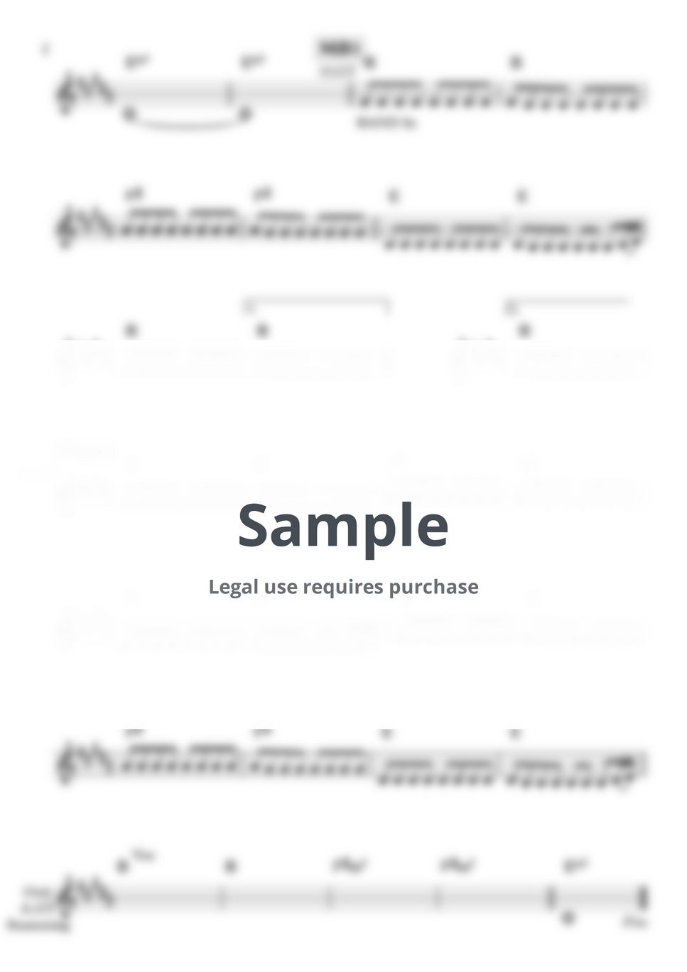 Coldplay - Yellow Tab + 단선 악보 by edward8561