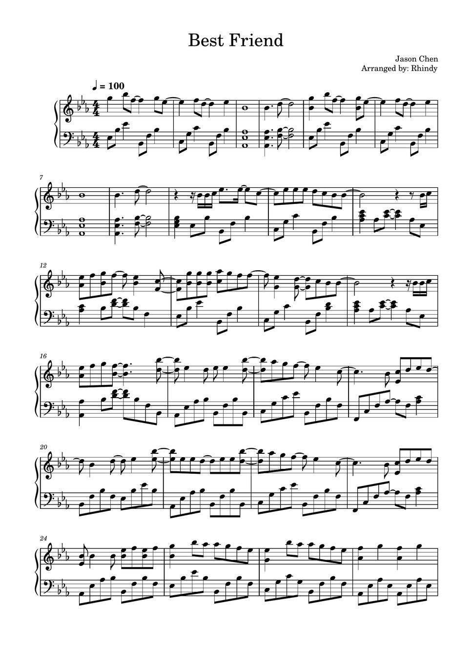 Jason Chen - Best Friend Sheets by Rhindy