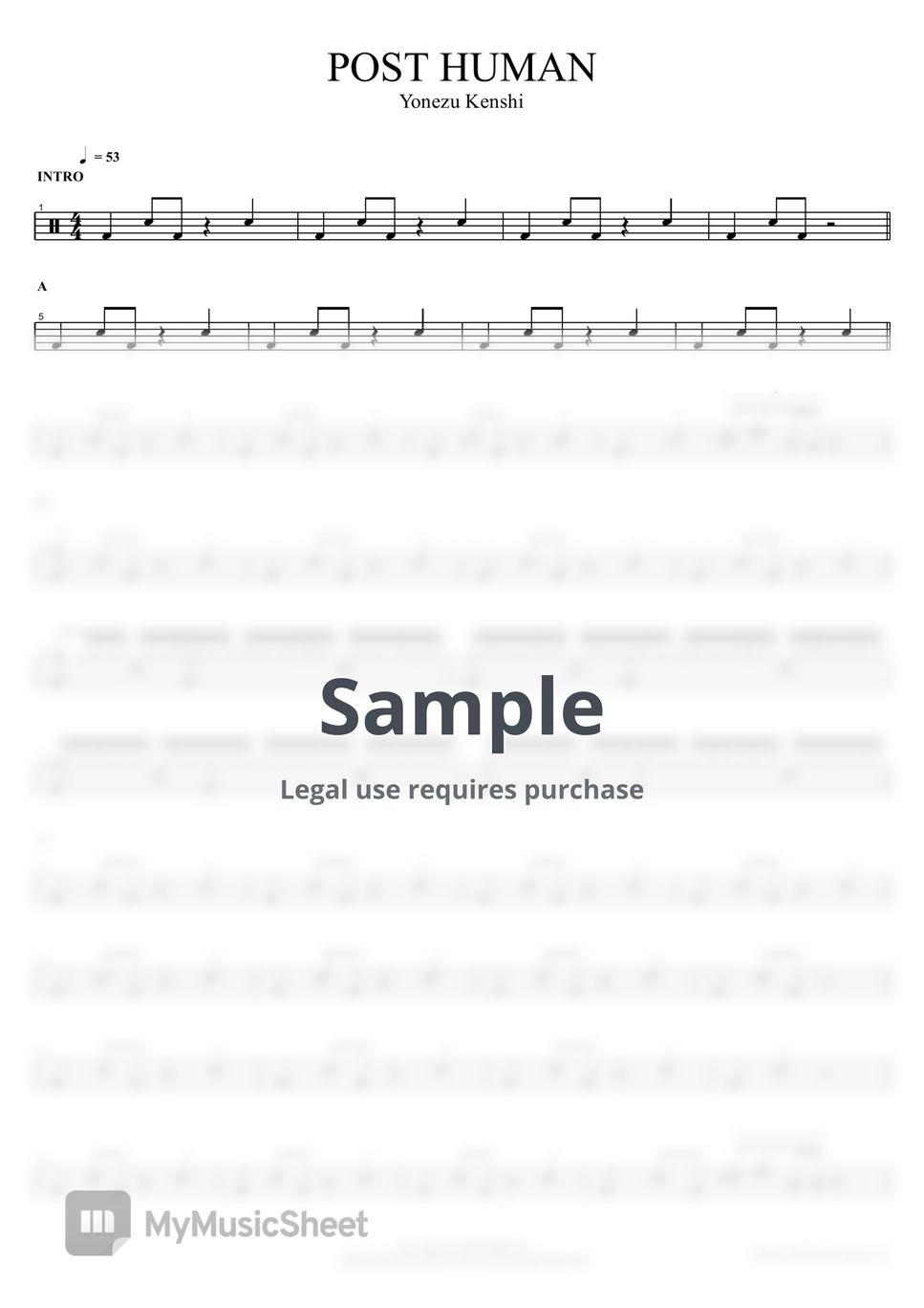 Yonezu Kenshi - POST HUMAN Sheets by COPYDRUM