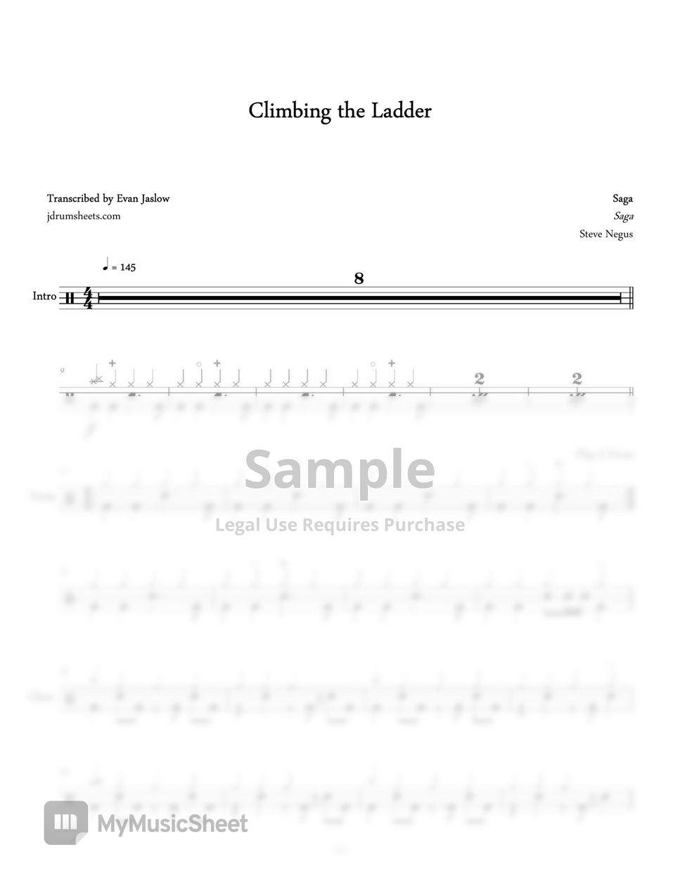 Saga - Climbing the Ladder Sheets by Evan Jaslow