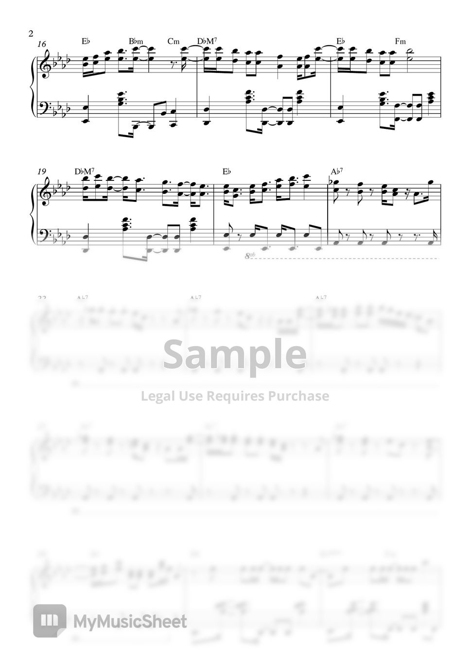 BTS Butter Easy Key Include By SweetPiano