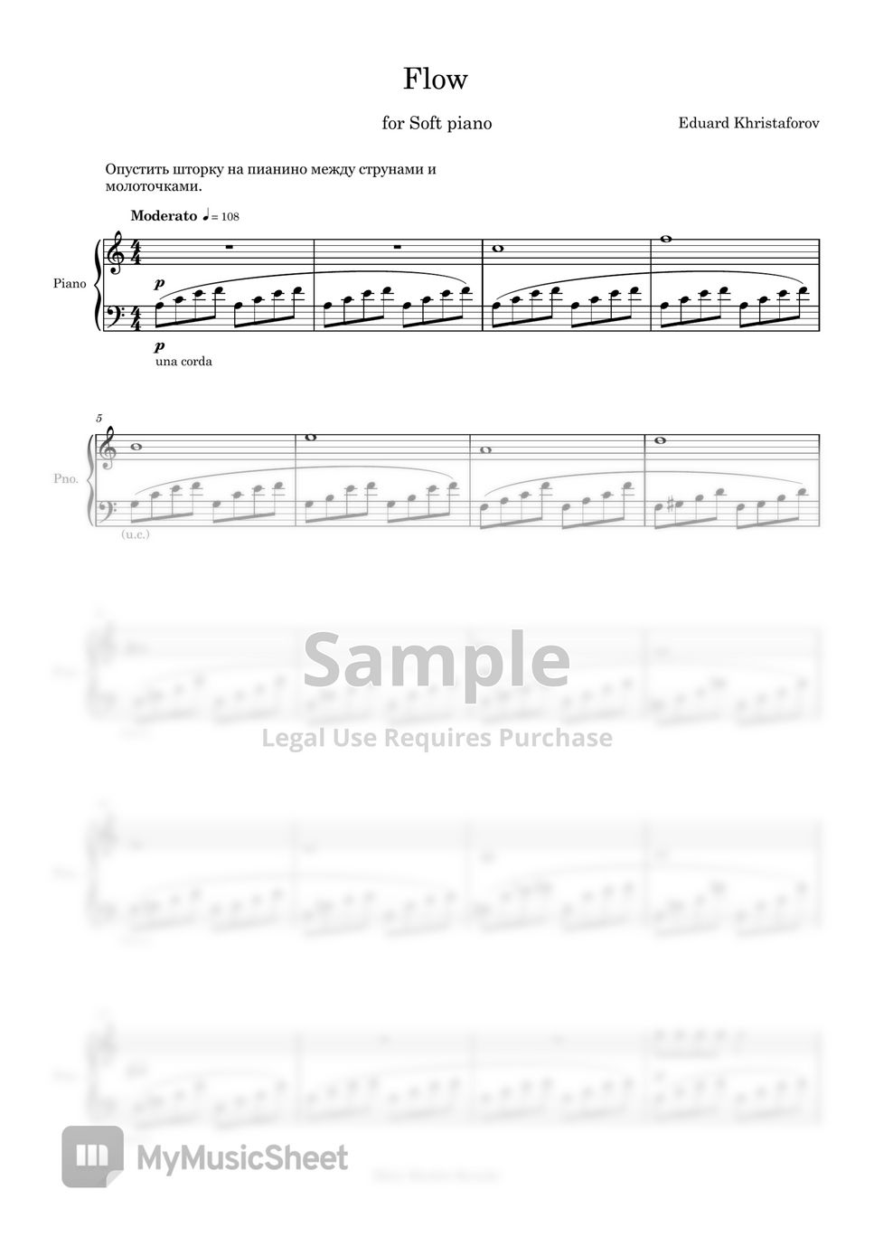 Eduard Khristaforov (Rolelush) - The Flow (Piano composition) Sheets