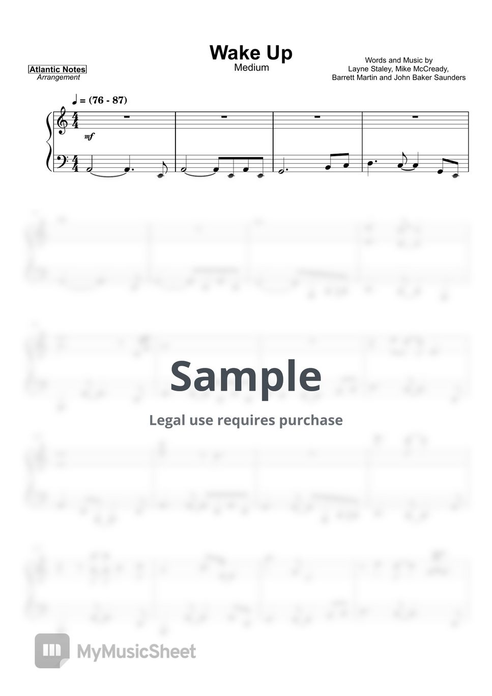 Mad Season - Wake Up Sheets by Atlantic Notes