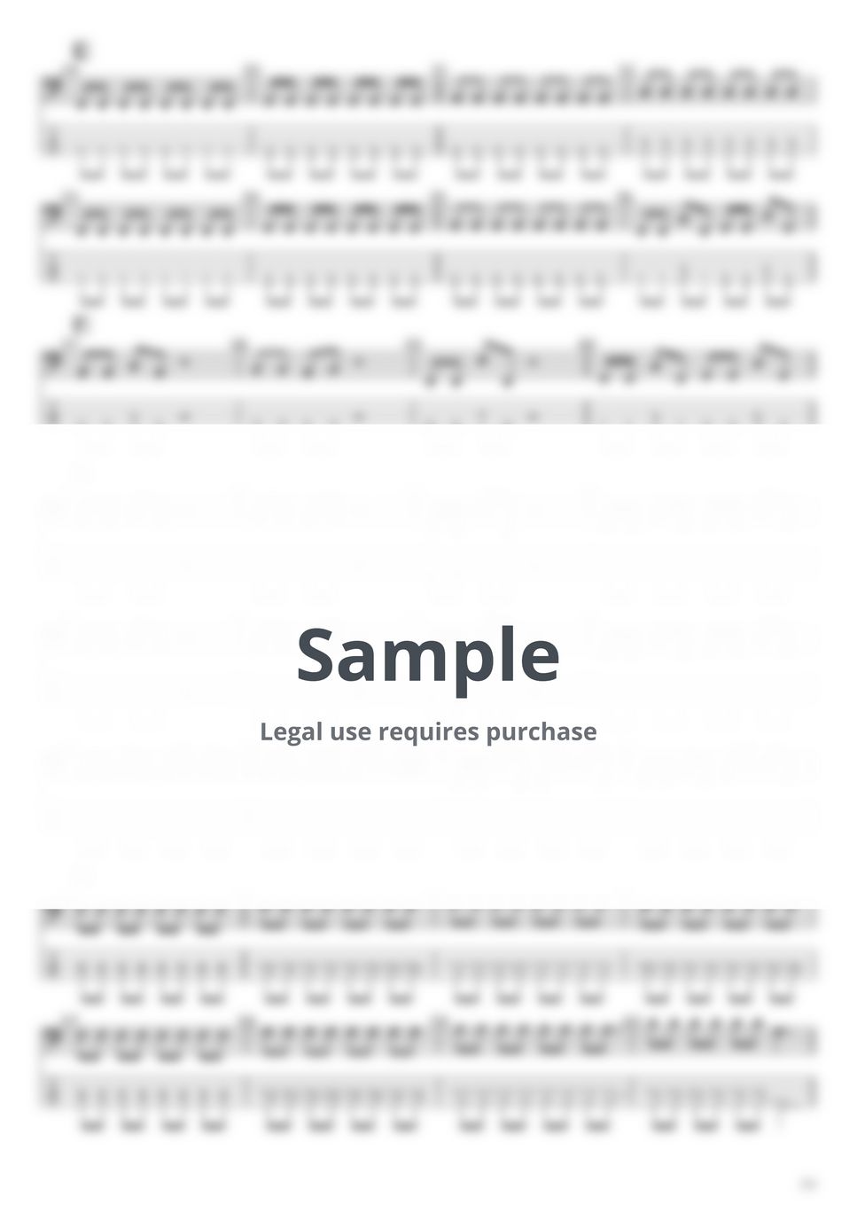 Muse - Time is Running Out TAB+1 Staff by たぶべー＠財布に優しいベース楽譜屋さん（BASS・TAB譜）