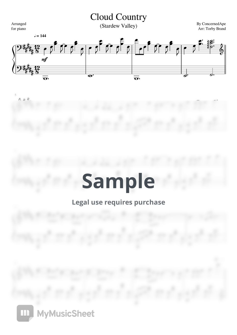 Stardew Valley - Cloud Country Partition by Torby Brand