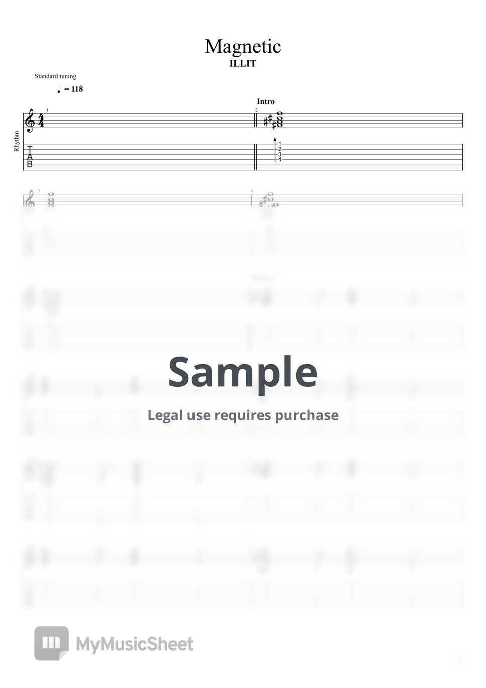 ILLIT - Magnetic Tab + 1staff by Rob Ethereal