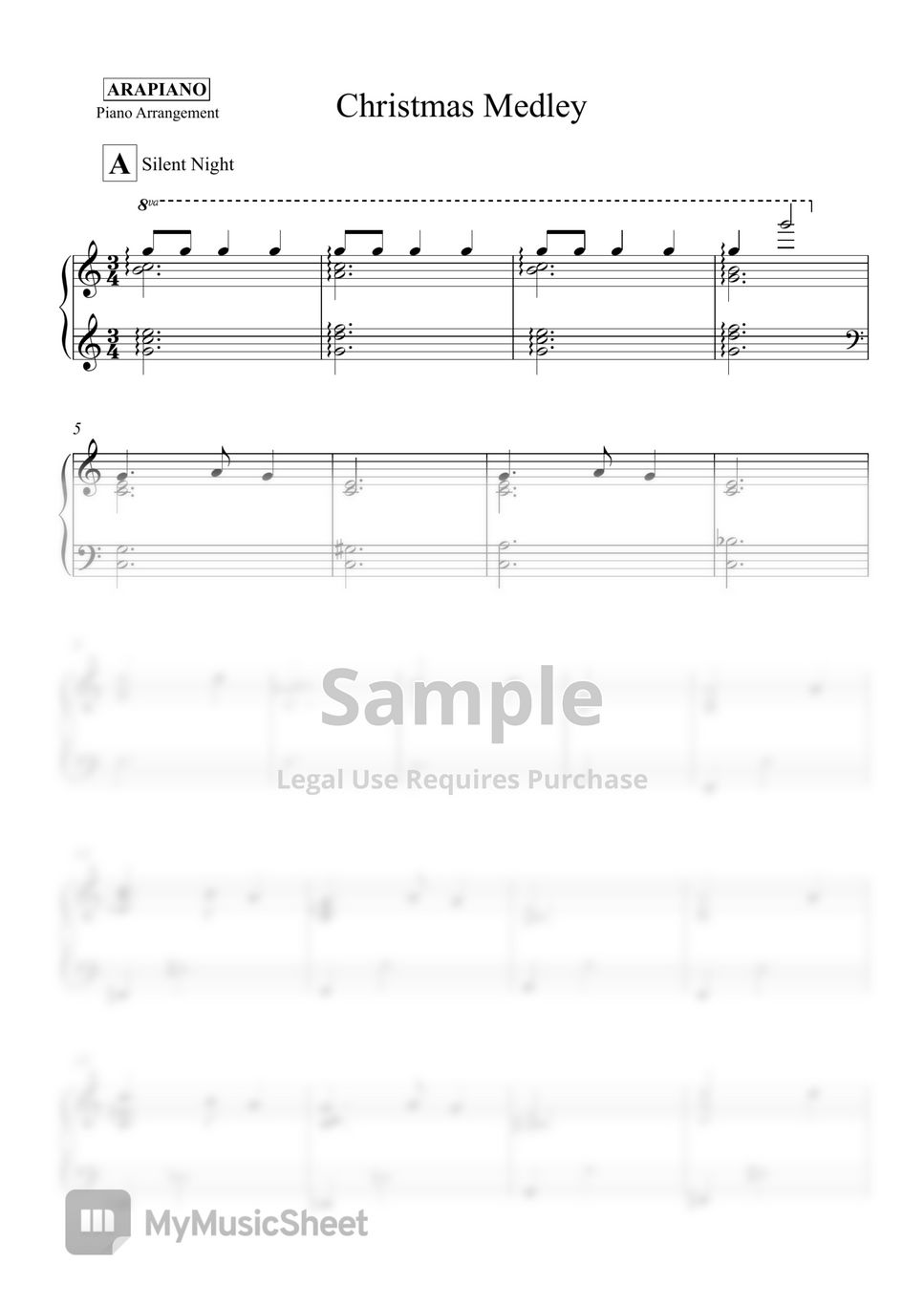 Christmas Medley แผ่น by ARAPIANO