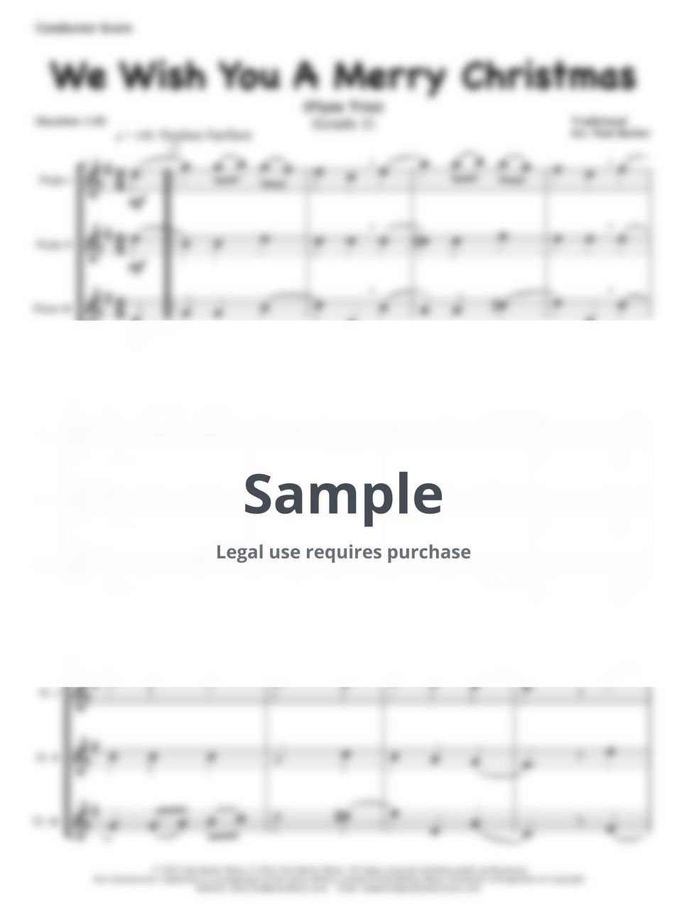 Traditional - We Wish You A Merry Christmas [Flute Trio] (Score and ...