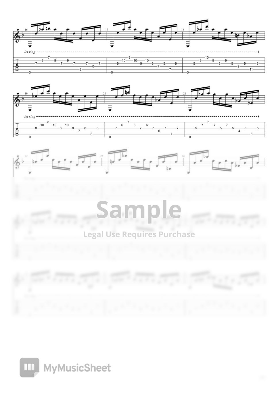 Johann Sebastian Bach - Prelude In D Minor BWV 999 Sheets by Nico Music