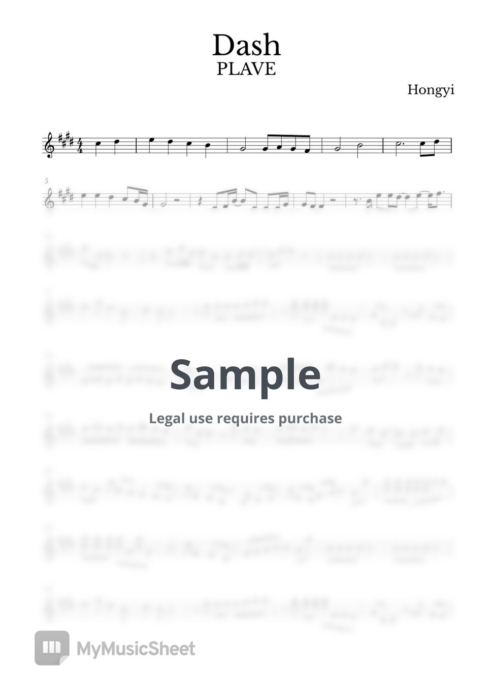 PLAVE - Dash Sheets by Hongyi