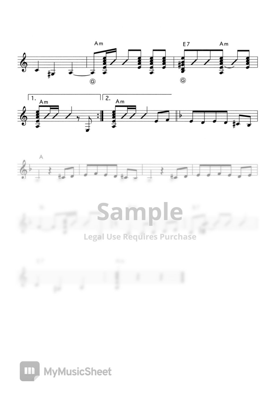 SEVILLANAS (FLAMENCO GUITAR) Sheet Music by Far East Island Record