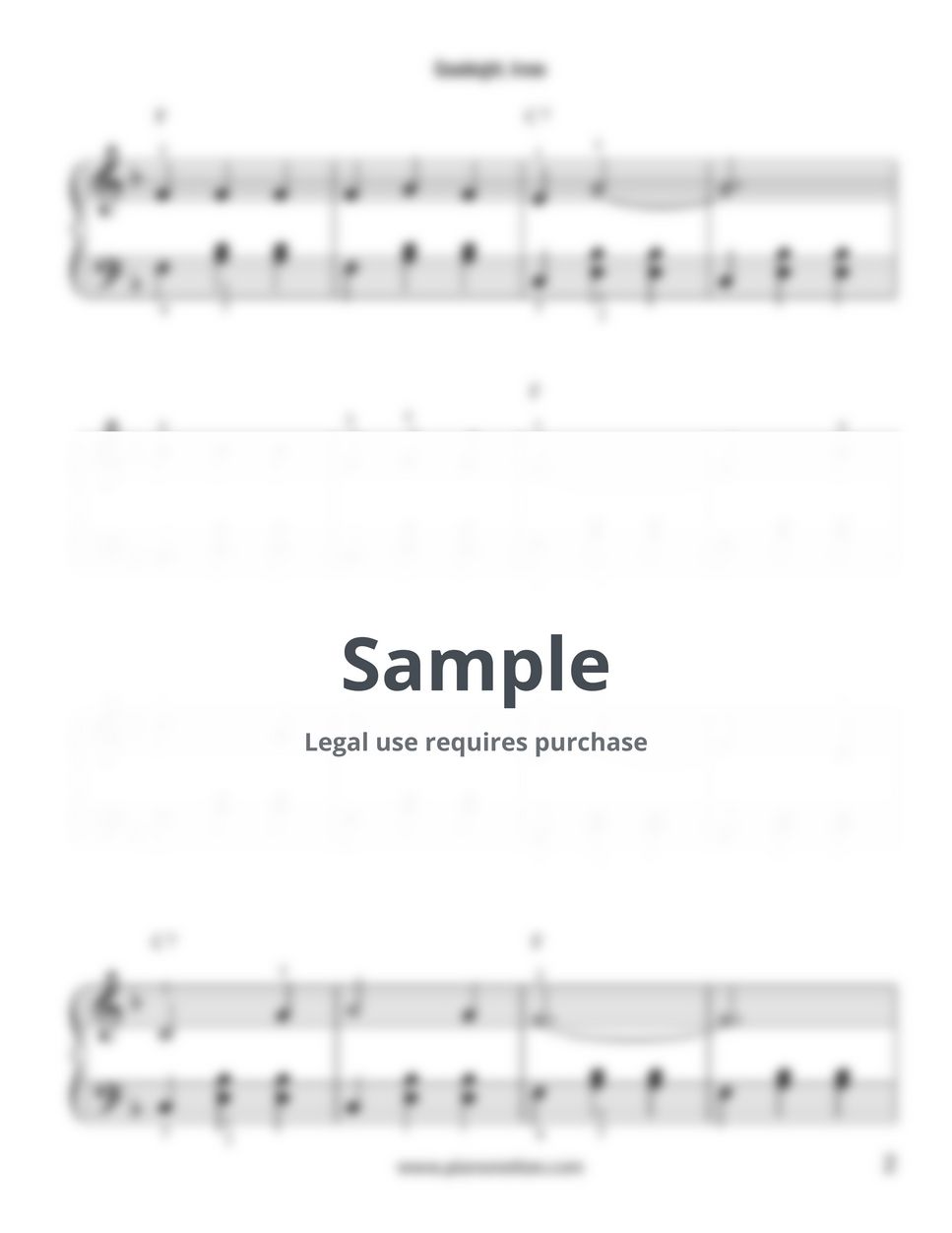 The Weavers - Goodnight, Irene (Easy Piano) Sheet Music by Piano Notion