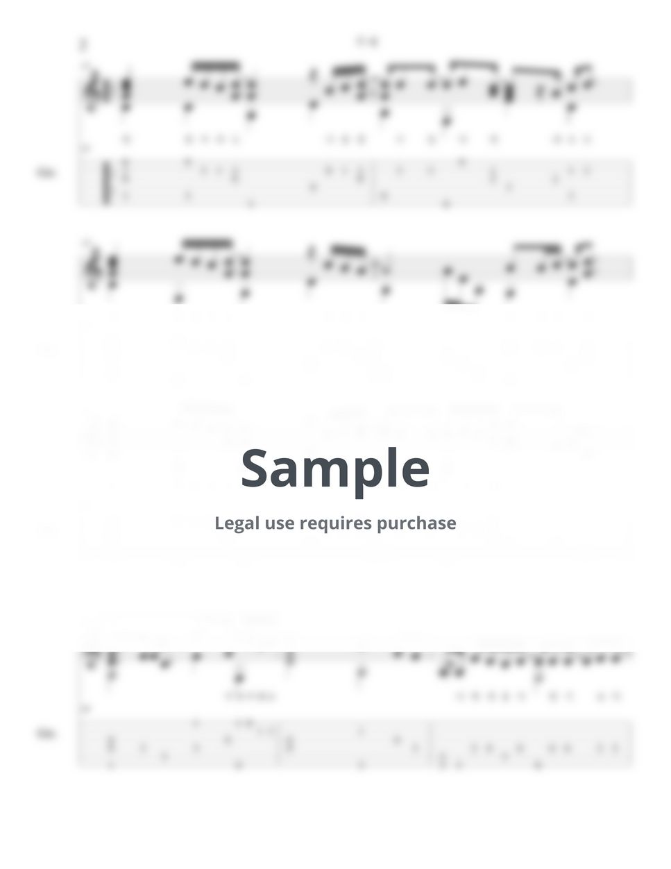 권지용 지드레곤 - 무제(無題) (Untitled, 2014) (기타 타브 악보) Sheet Music by 박우정