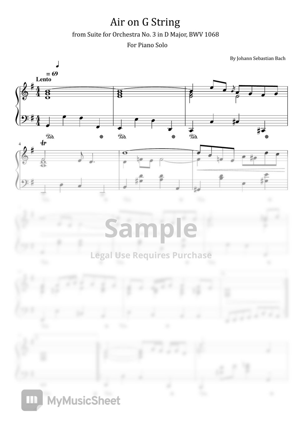 Johann Sebastian Bach - Air on the G String (Orchestral Suite No. 3 In ...