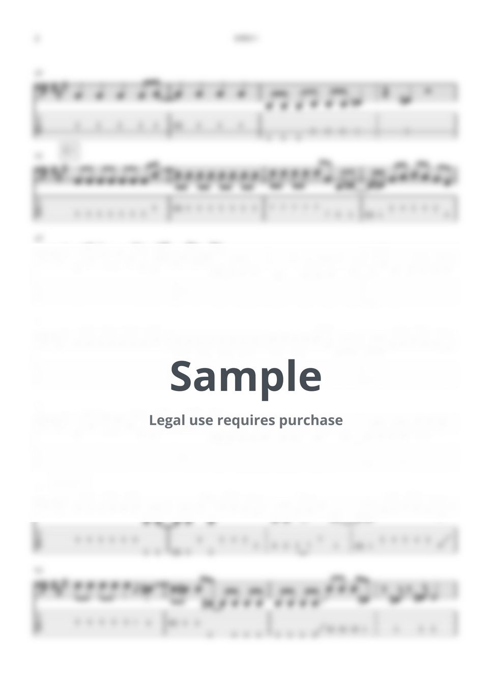 QWER - 눈물참기 Sheet Music by BassScore