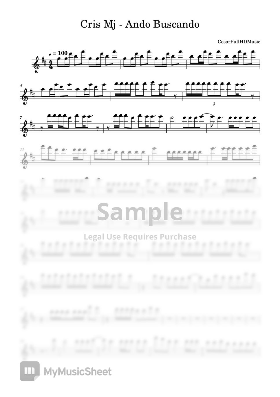 Cris Mj - Ando Buscando Sheets