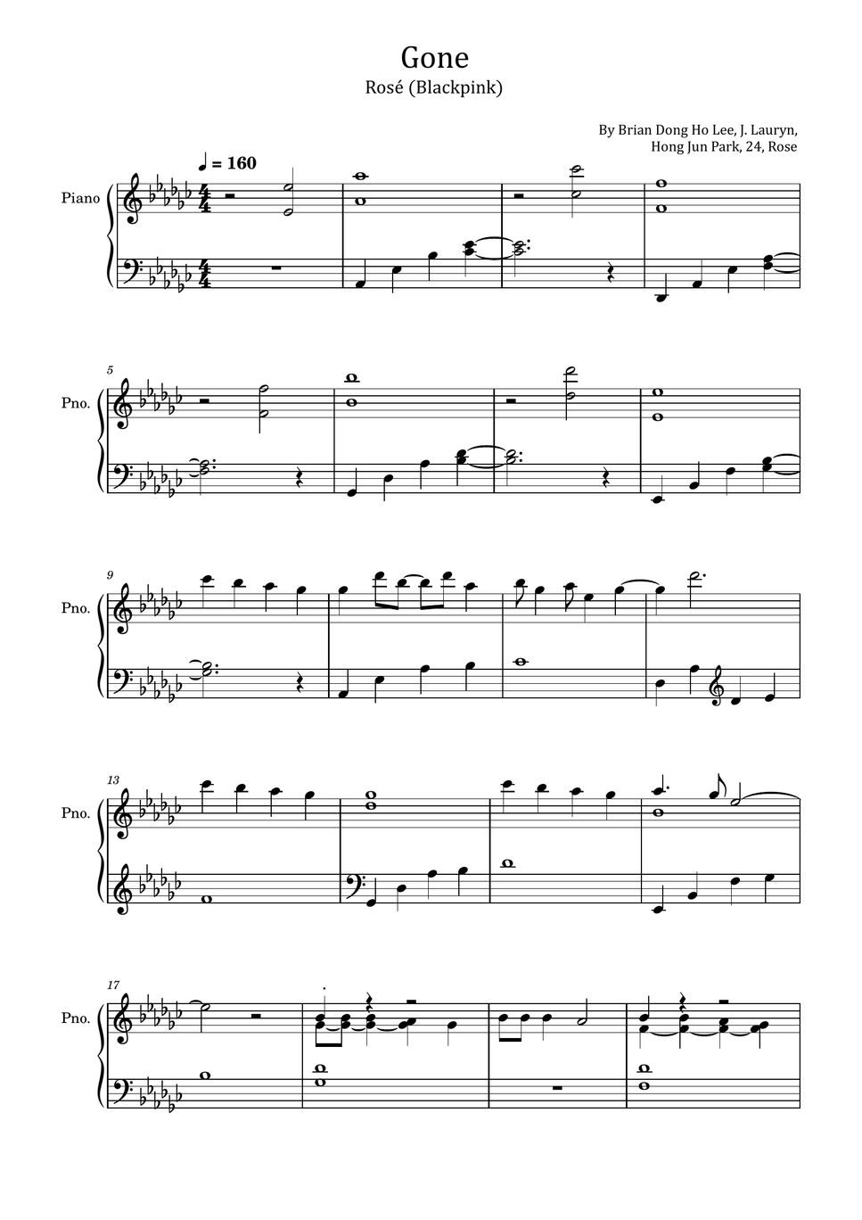 Brian Dong Ho Lee, J. Lauryn, Hong Jun Park, 24, Rose - Gone (Rosé ...