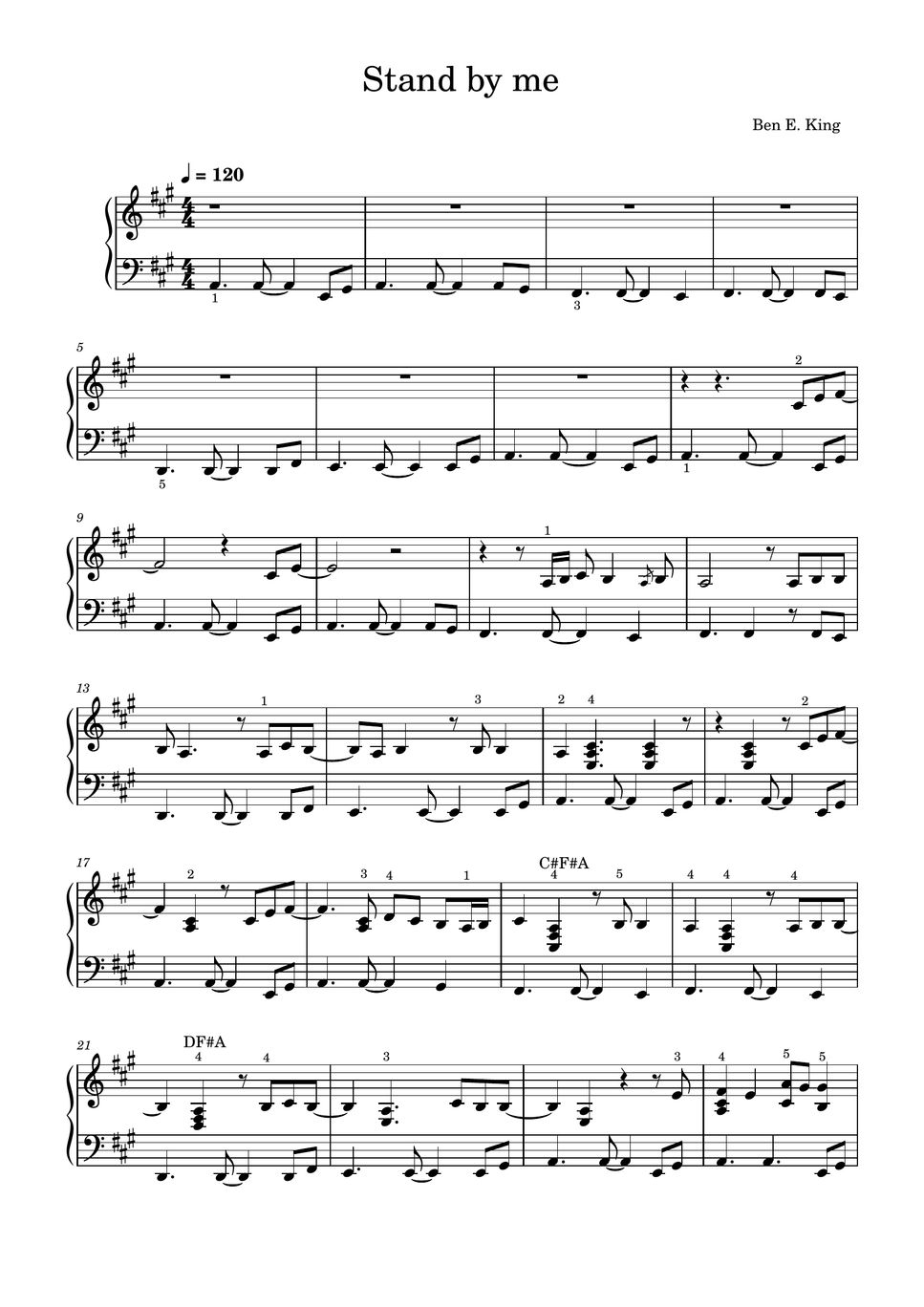 Ben E.King - Stand by Me Sheet by SangHeart Play