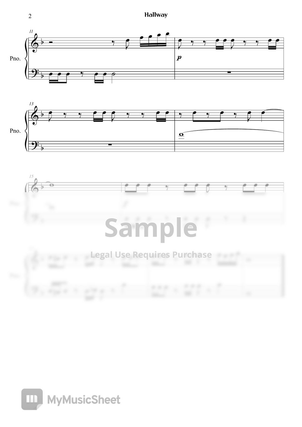 The Adam Project - Hallway Sheets by Right Now Piano