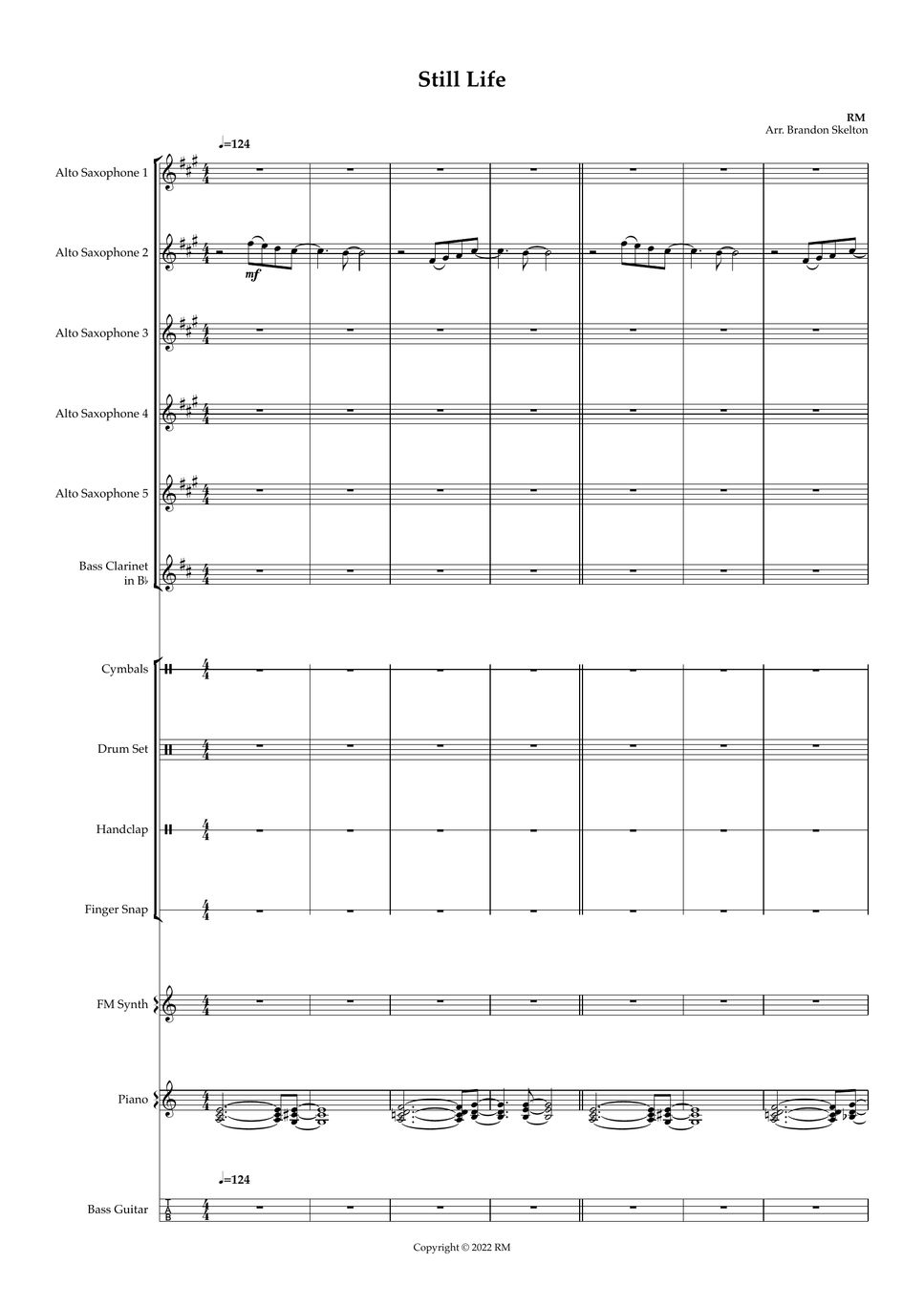 RM - Still Life (Full Score) Sheets by Brandon Skelton