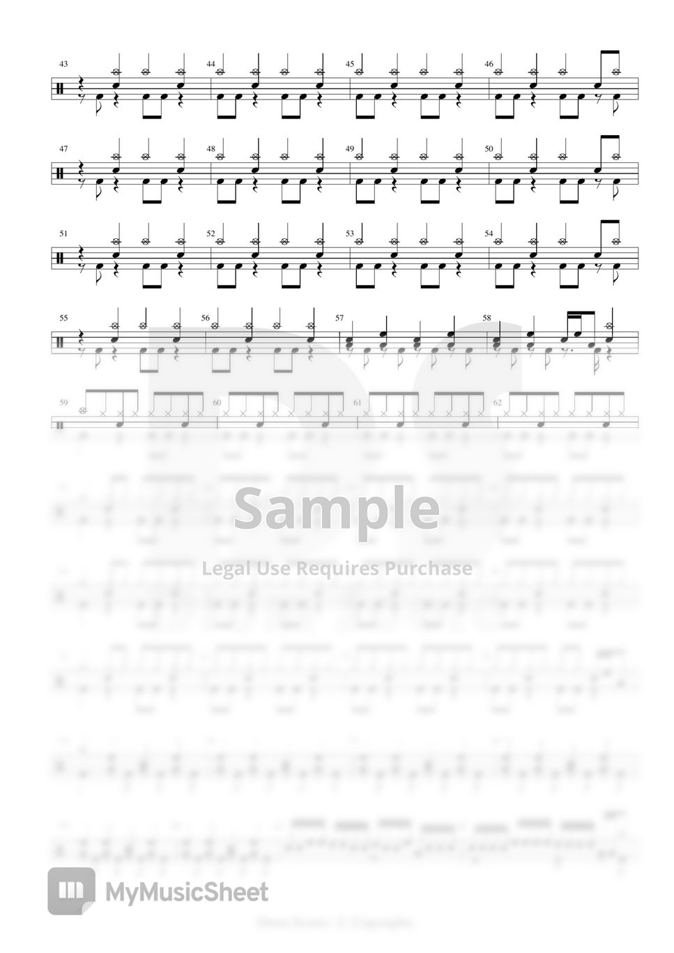 BAND-MAID - Choose me (drum) Sheets by Scoresdrum