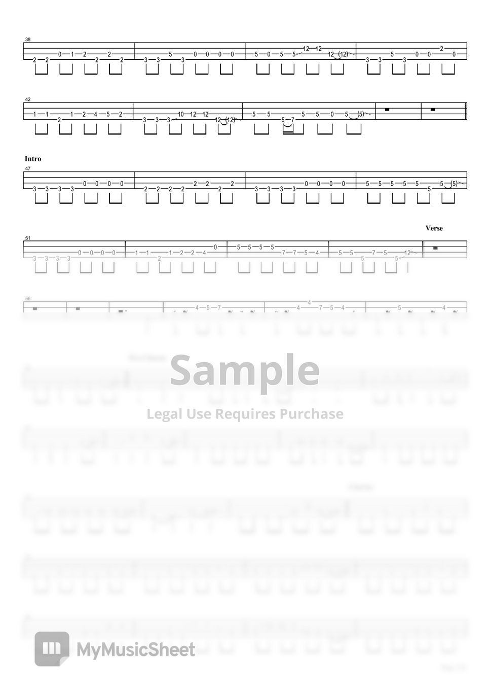 HoneyWorks - Kawaikute Gomen (Bass TAB) Sheets by Muya Rizal