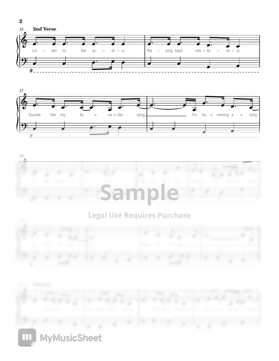 Drake Bell - Makes Me Happy 악보 by Pianotato