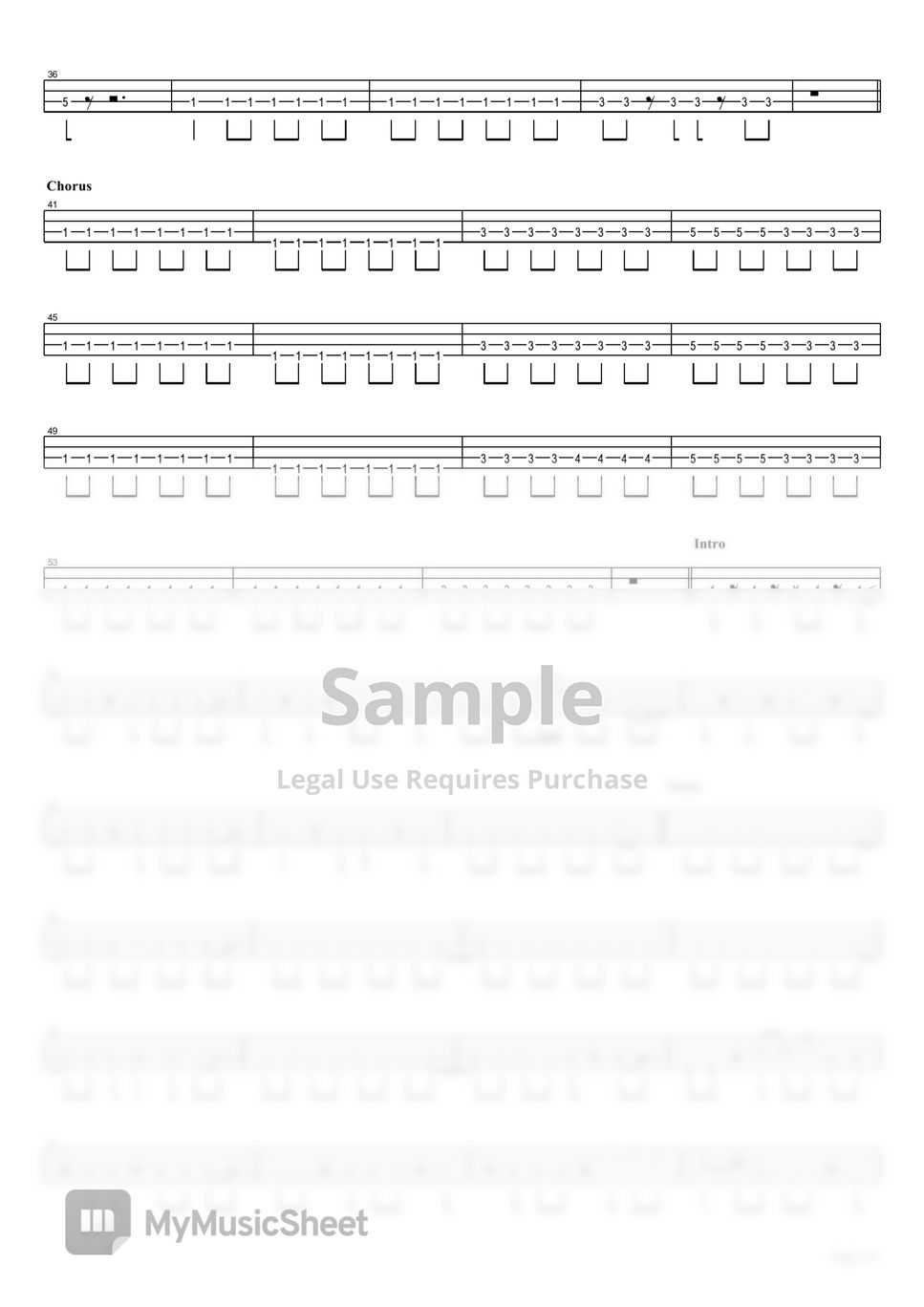 Vivid BAD SQUAD - Flyer! (Bass TAB) Sheets by Muya