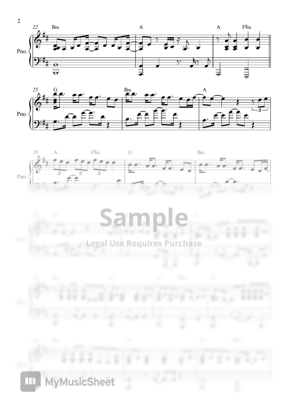 BTS - Boy with Luv (작은 것들을 위한 시) Hoja by Mark Piano