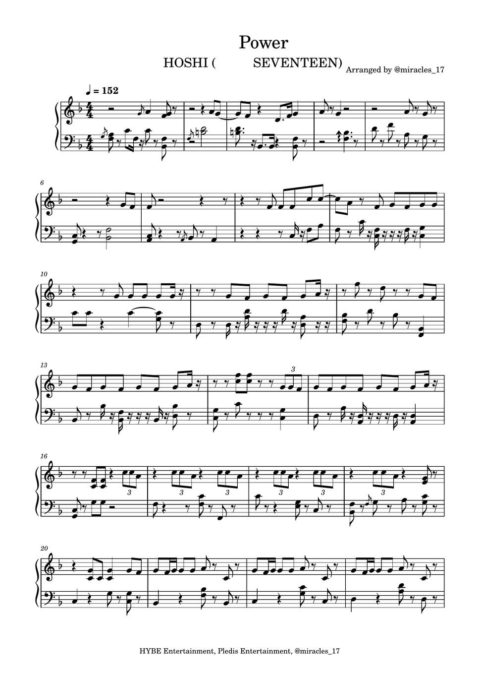 HOSHI(SEVENTEEN) - Tiger Power Sheet by miracles_17